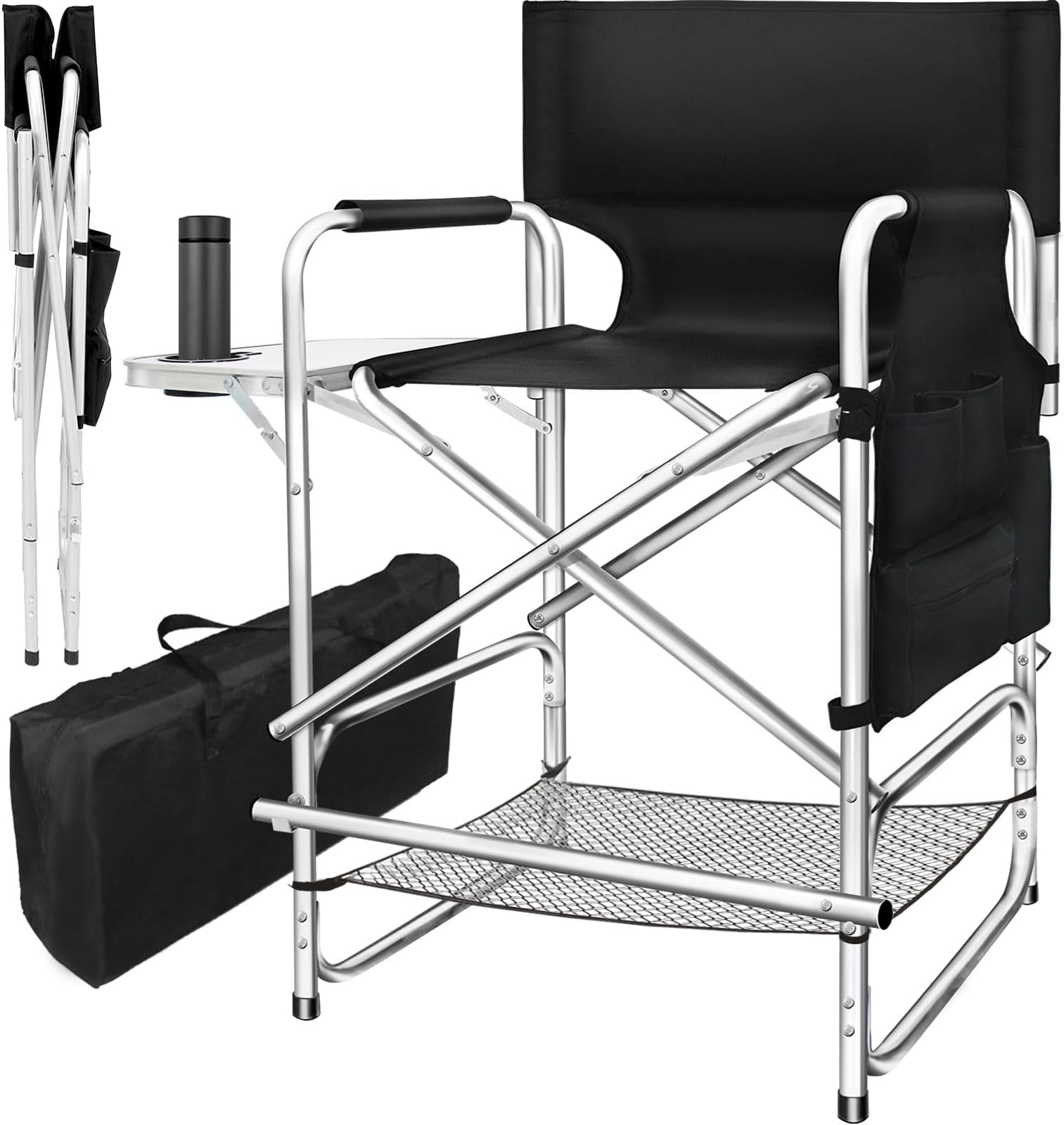 Amazon.com: Ver Beauty Aluminum Director Makeup Chair, Rose Gold ...