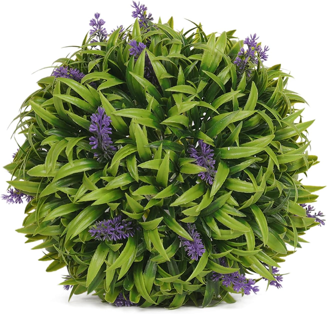 Best Artificial Pair of 28cm Purple Lush Lavender Long Leaf Topiary ...