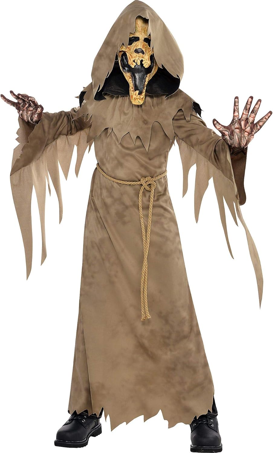 Amazon.com: Amscan Brown Polyester Swamp Creeper Costume (Medium 8-10 ...