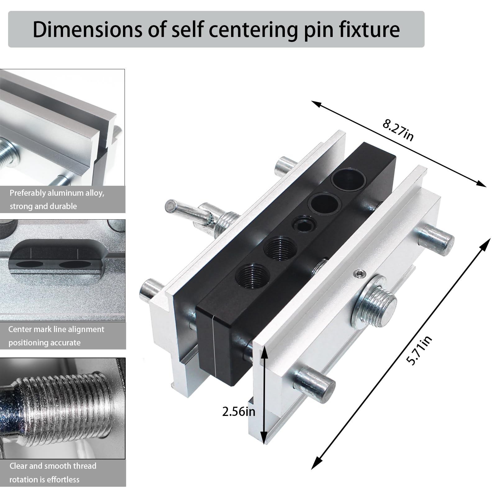 Snapklik.com : Self Centering Doweling Jigs Dowel Drill Guide Drill Jig ...