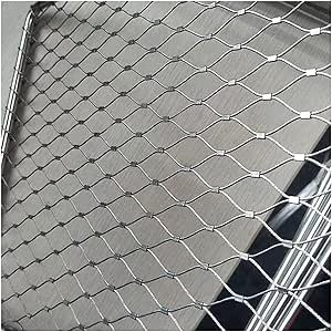 Amazon.com: VXHCS 304 Stainless Steel Woven Wire Mesh Roll, Safety Net ...