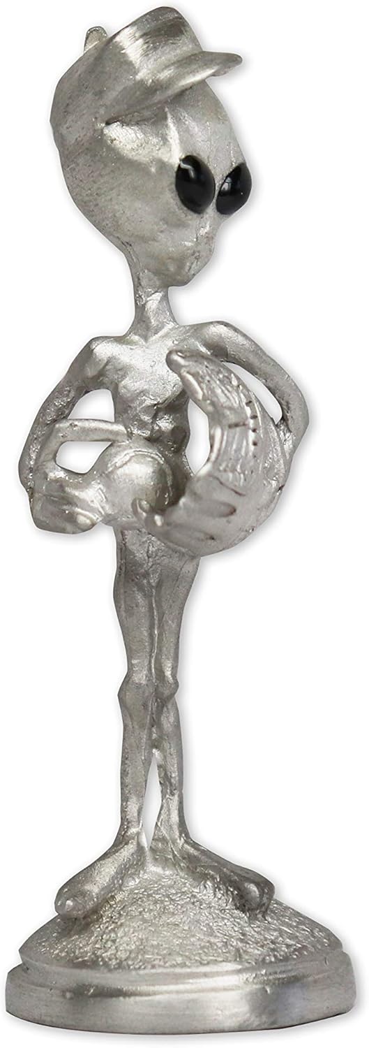 Amazon.com: Real Metal Baseball UFO Alien at The Pitcher's Mound Pewter ...