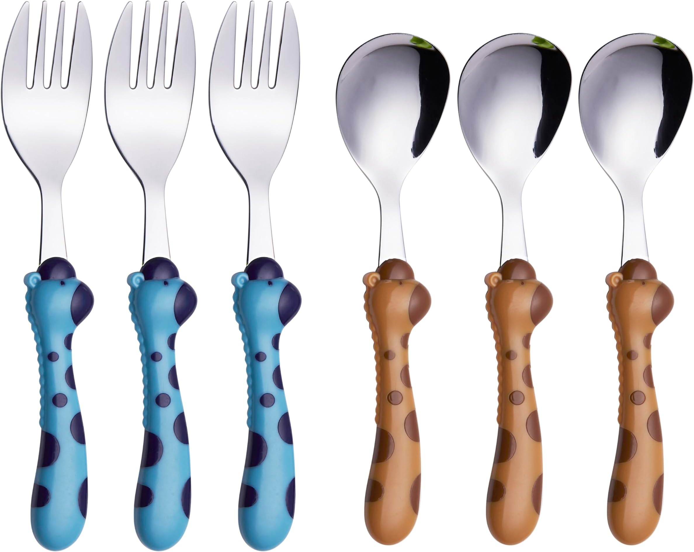 Amazon.com: Cartoon Cutlery Set, Stainless Steel Kids Tableware Fork ...