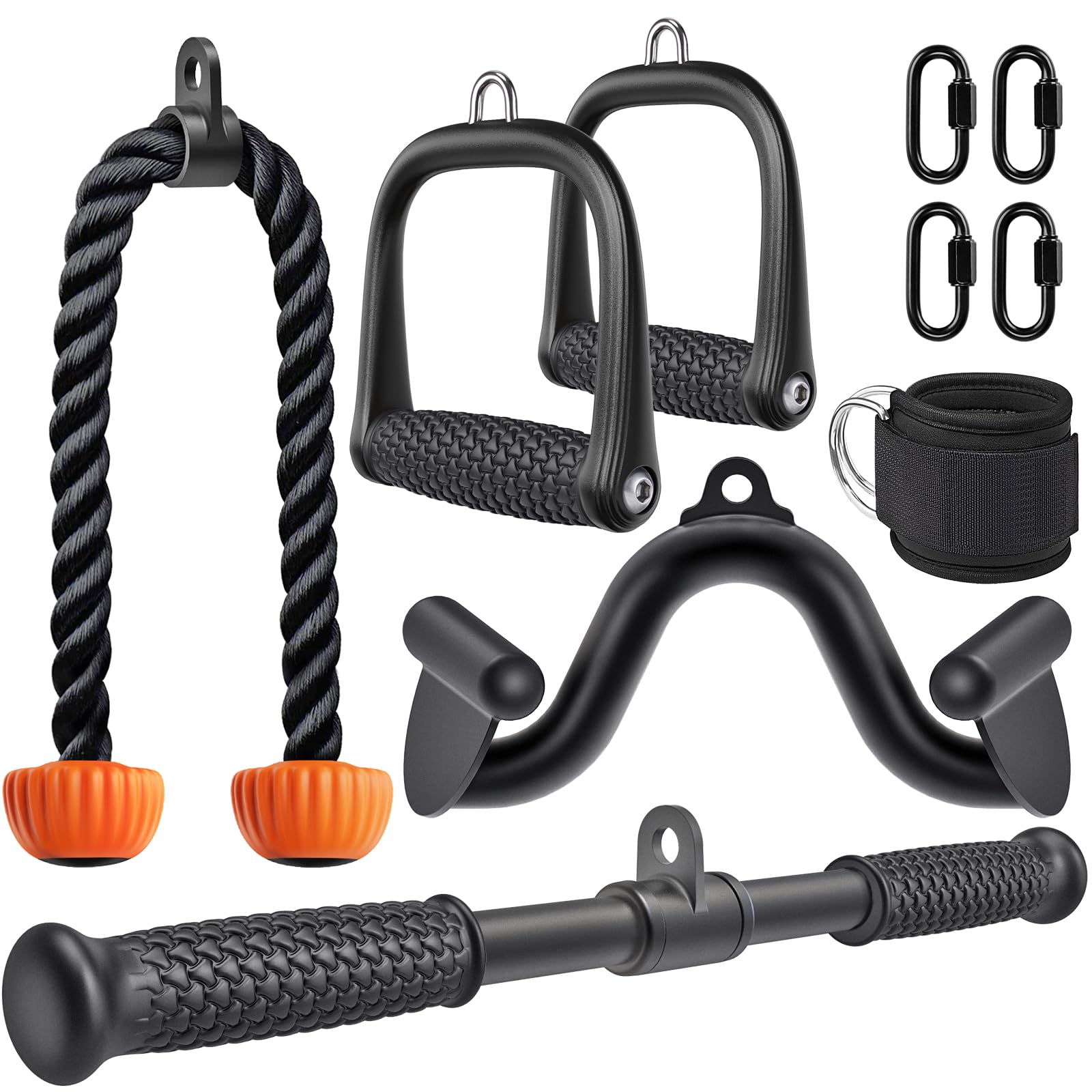 Snapklik.com : Heavy-Duty Cable Machine Attachments - 36" Tricep Rope ...