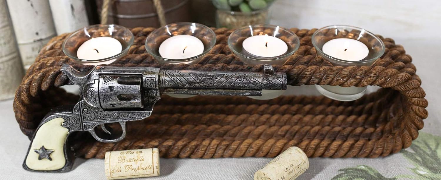 Amazon.com: Ebros Rustic Old World Western Cowboy Braided Ropes and Six ...