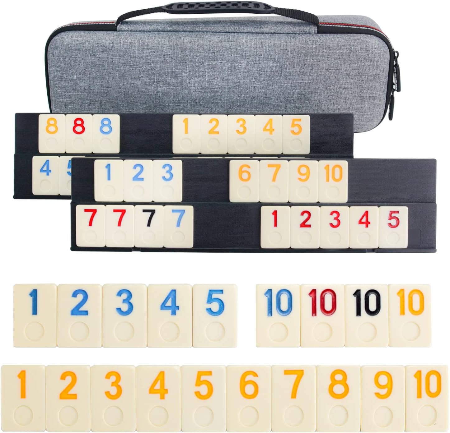 Amazon.com: Vovotuzzi Rummy Cube Game Original, Rummy Game Set with 4 ...