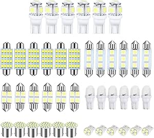 Amazon.com: Crynod 42 PCS T10 Car LED License Plate Light Combination Sets, 12V IP68 Waterproof ...