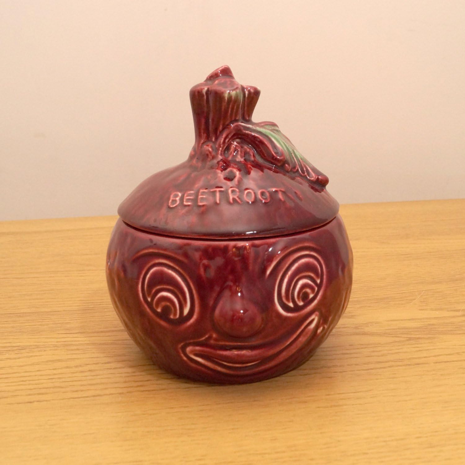 Amazon.com: Restored by UKARETRO Ceramic Beetroot Pot/Jar | Red ...