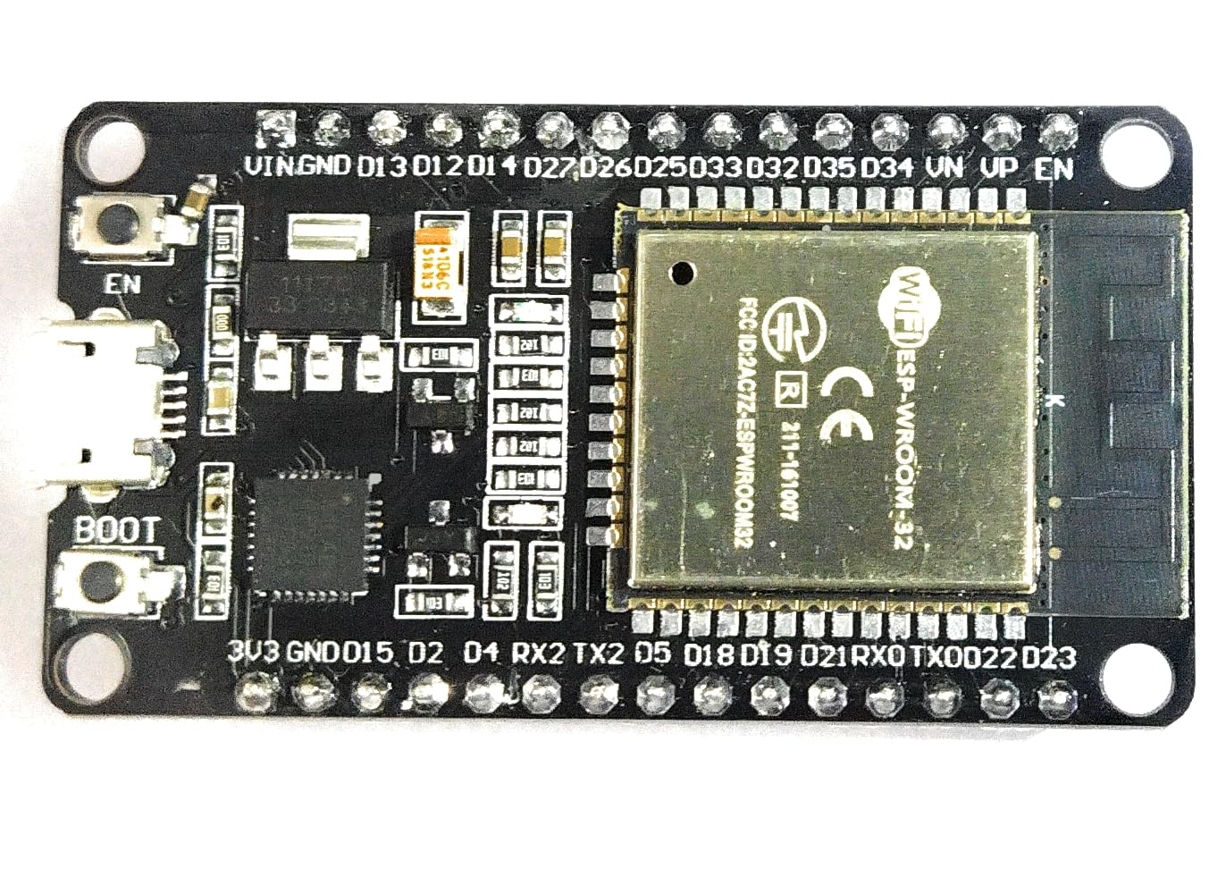 HIDDENWAVES ESP32 ESP-WROOM-32 Development Board - Dual-Core, WiFi ...