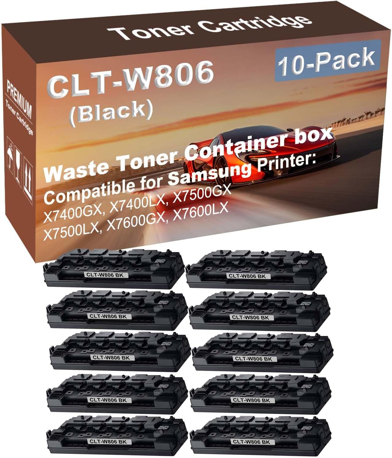 Amazon.com: 10-Pack Compatible High Yield X7600GX, X7600LX Printer ...