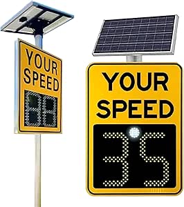 Amazon.com: RODIETO Aluminum Radar Feedback Sign, 20X27inch Solar Radar ...