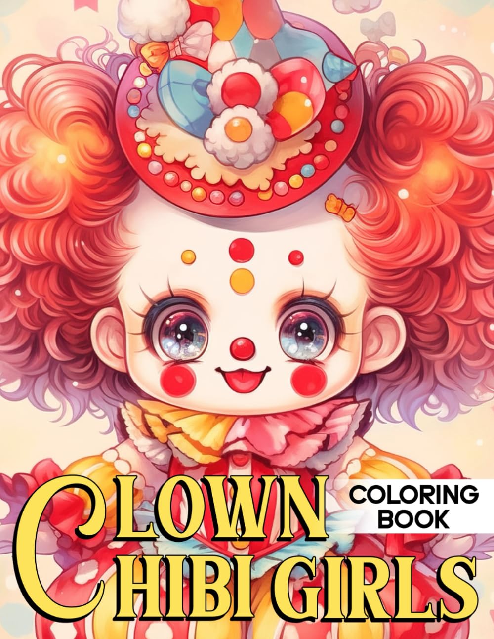 Amazon.com: Chibi Clown Girls Coloring Book: Experience Festive ...