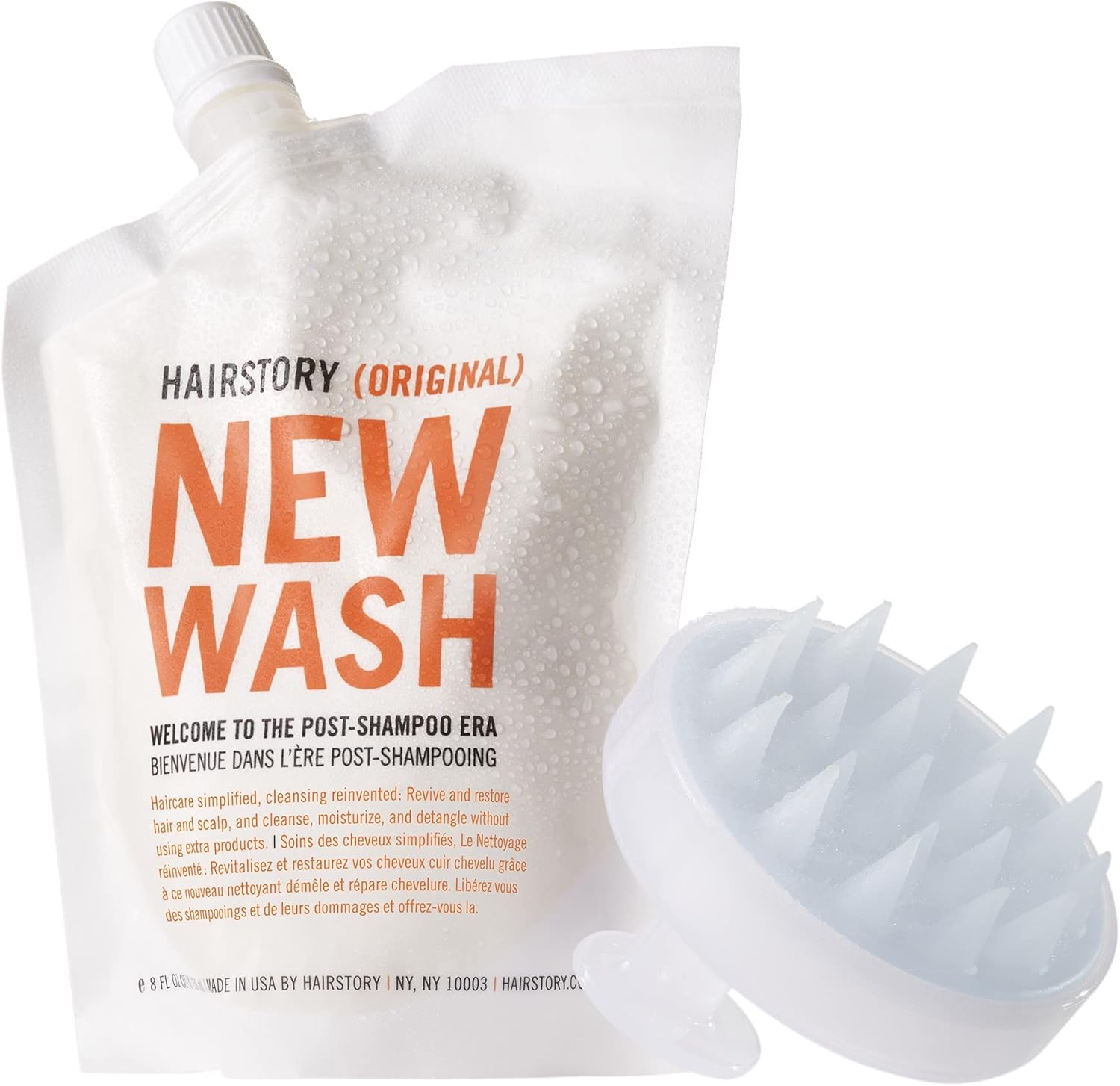Hairstory New Wash Hair Cleanser 8oz + Scalp Brush - Free cleanser and ...