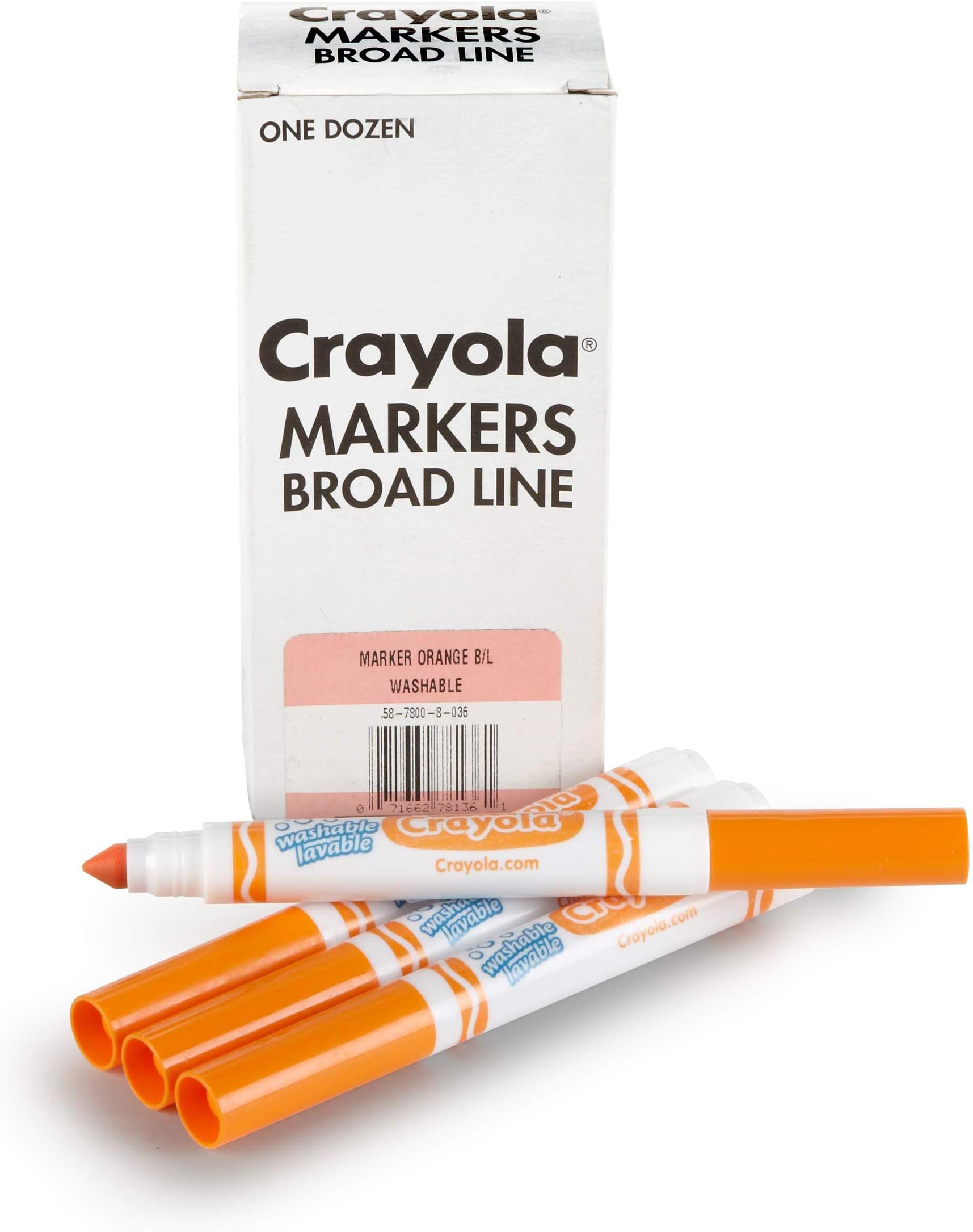 Amazon.com: Crayola Broad Line Markers, Brown, 12 Count Bulk Markers ...