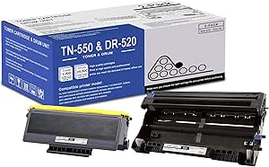 Amazon.com : 1 Pack TN-550 Toner Cartridge and 1 Pack DR-520 Drum Unit ...