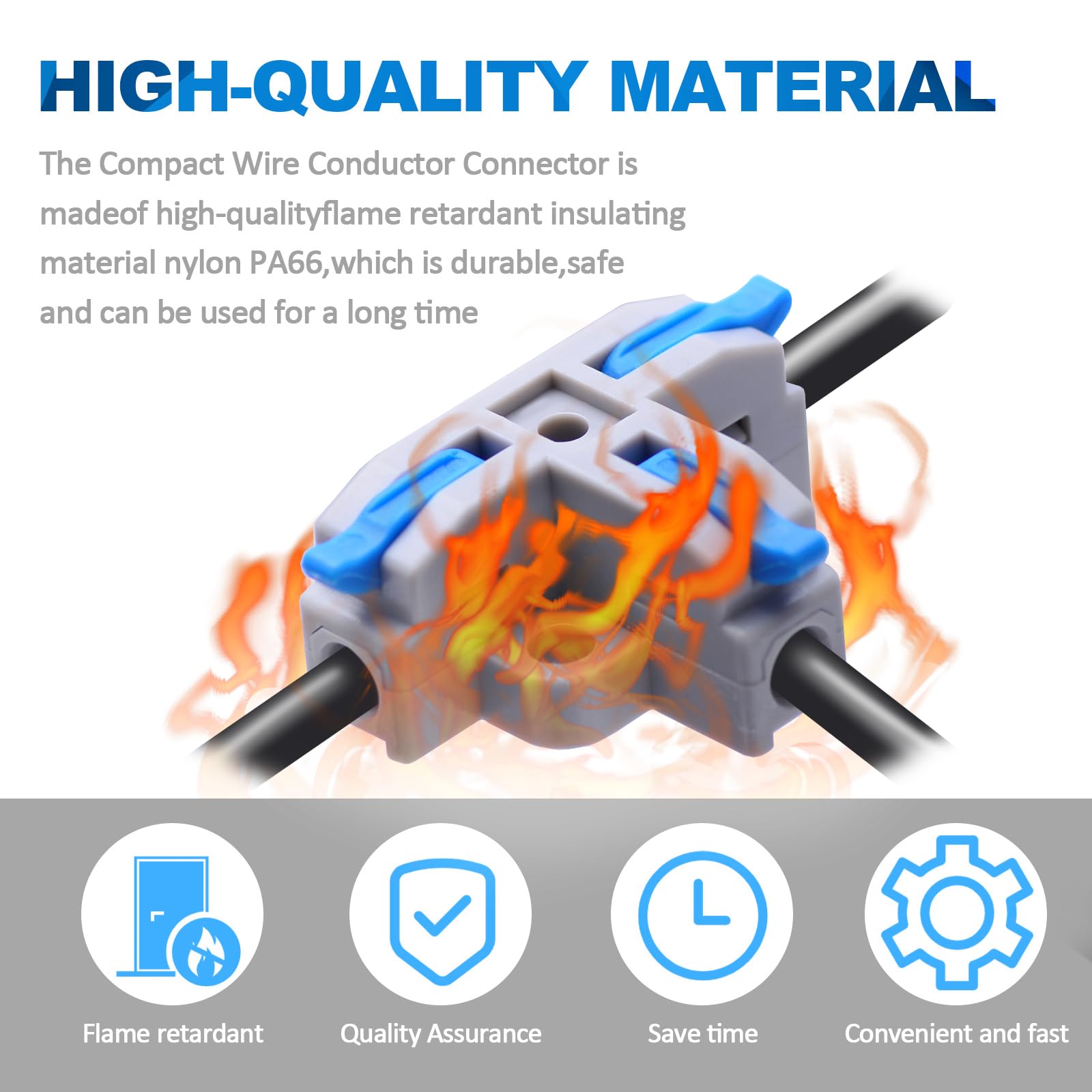 Snapklik.com : Lever Wire Nut Connector,HTCELLE 20-Piece 3 Way T-Type ...