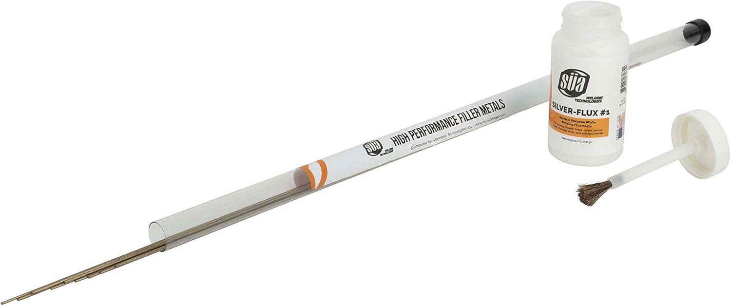 SÜA - Silver Brazing Solder Rod - Bare - 45% Ag - AWS BAg-5 - Size: 1/ ...