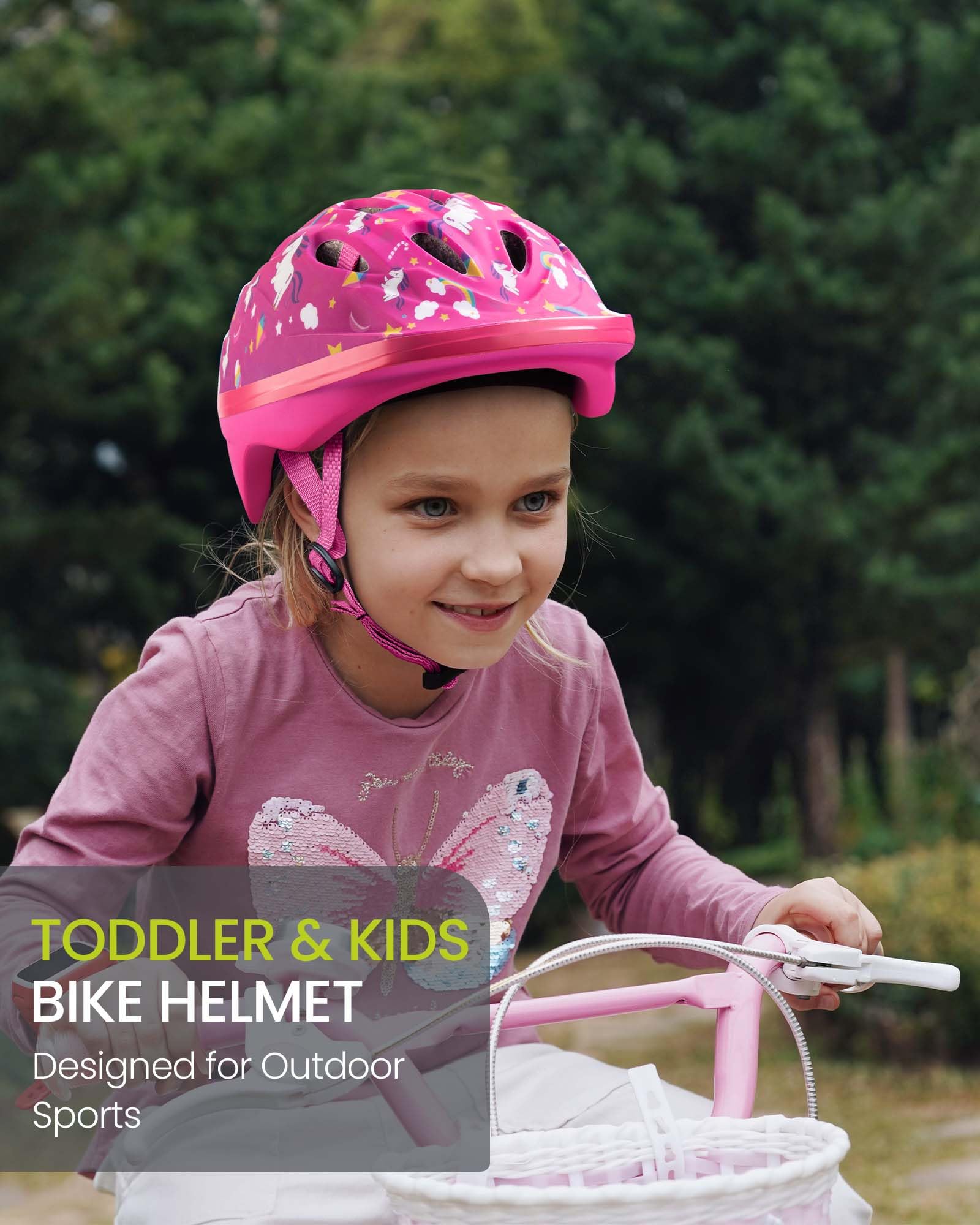 Snapklik.com : OutdoorMaster Kids Bike Helmet - From Toddler To Youth ...