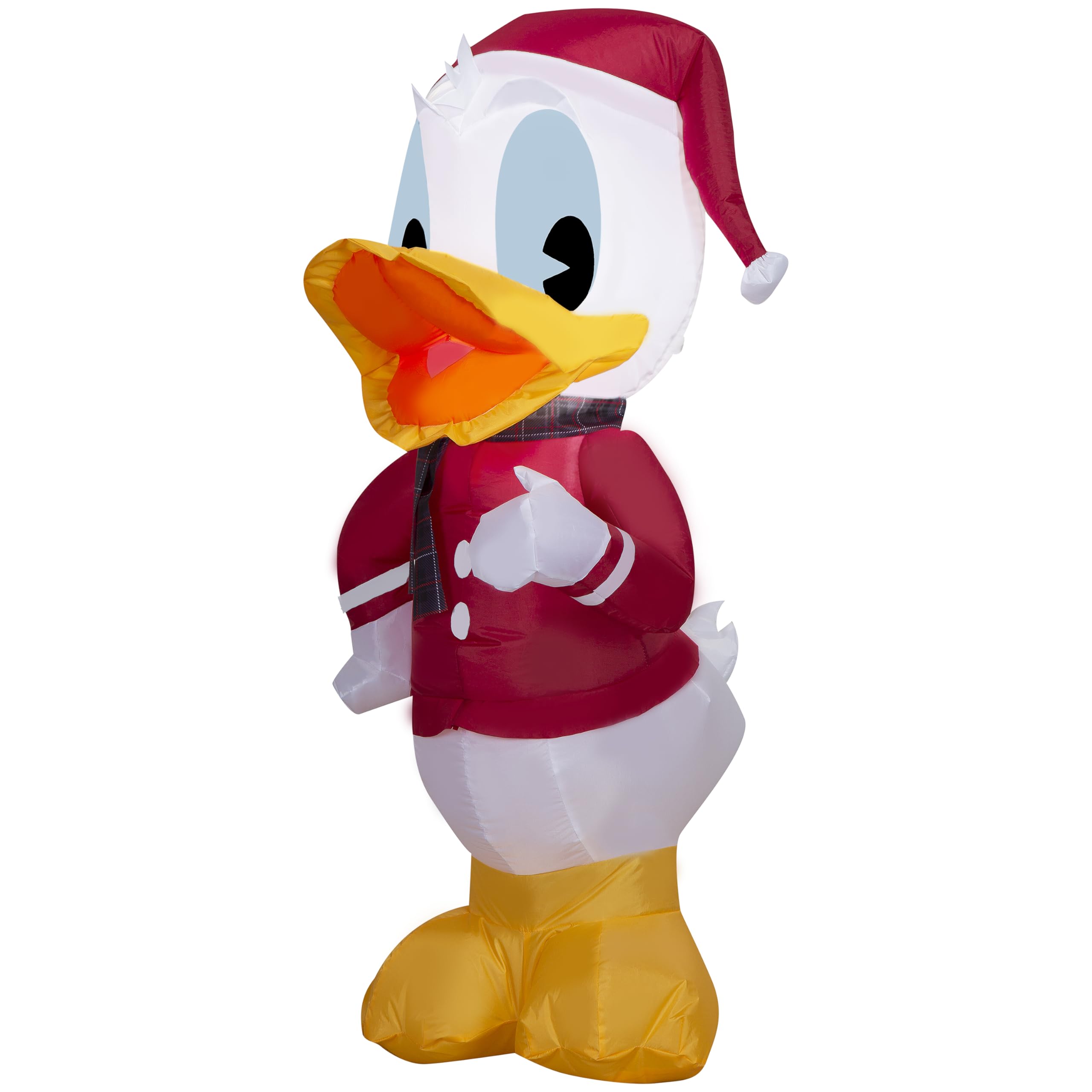 Amazon.com: Gemmy Christmas Inflatable Donald Duck in Santa Suit, 3.5 ...