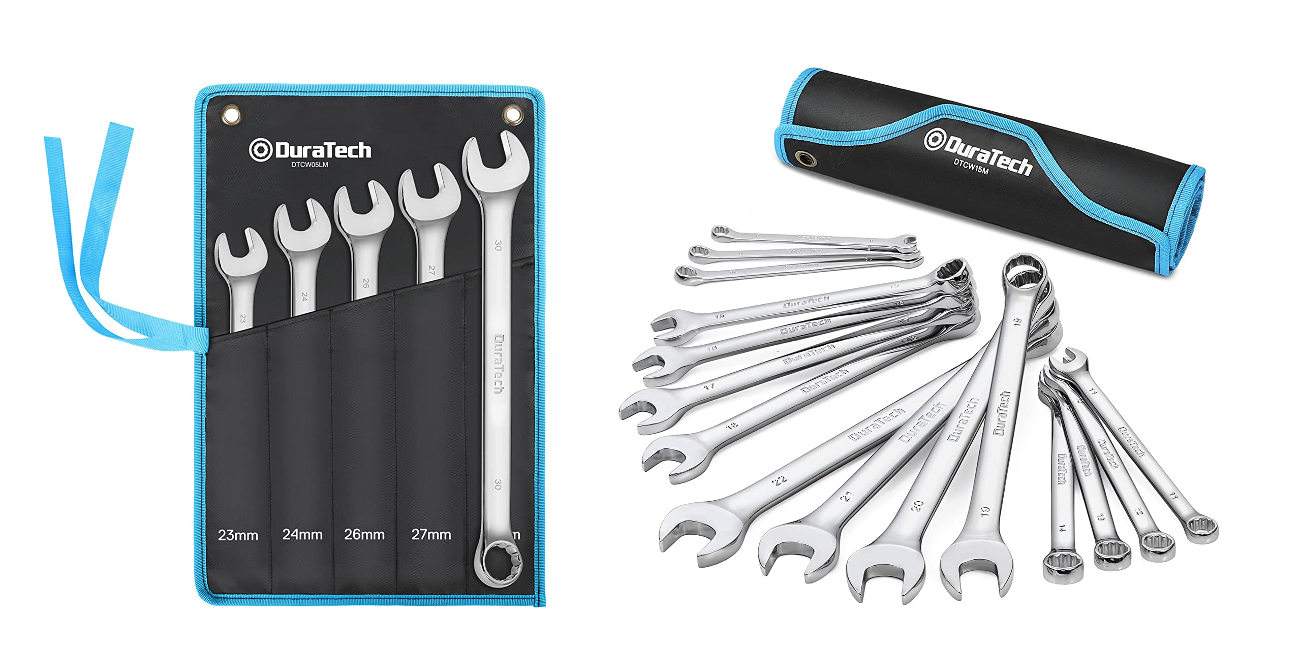 DURATECH 20-Piece Combination Wrench Set, Including 5-Piece Long ...