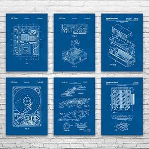 Amazon.com: Computer Hardware Patent Posters Set of 6 (18x24), Computer ...