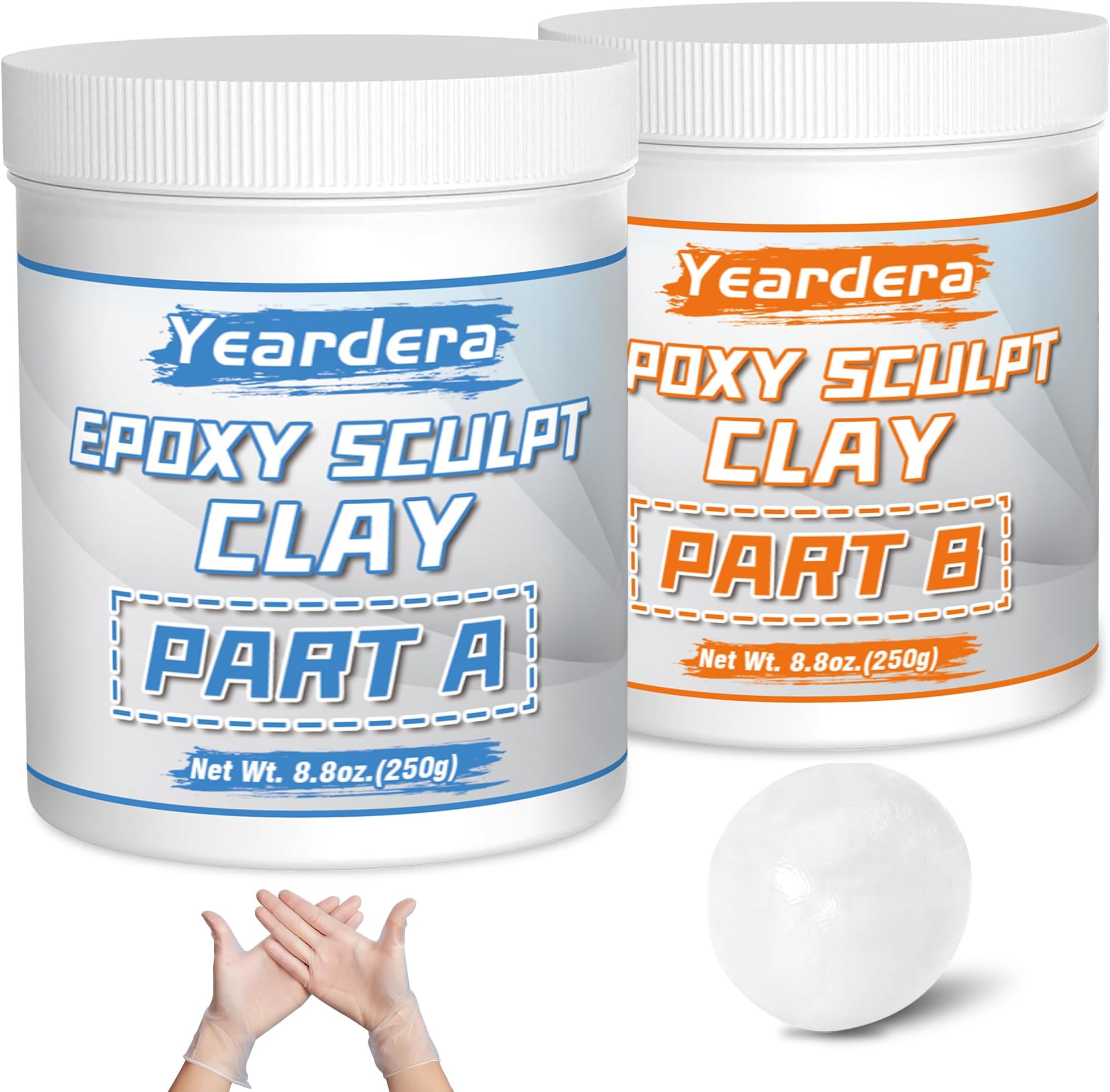 Yeardera Epoxy Sculpt Clay, 2 Part Modeling Compound (A & B) for ...