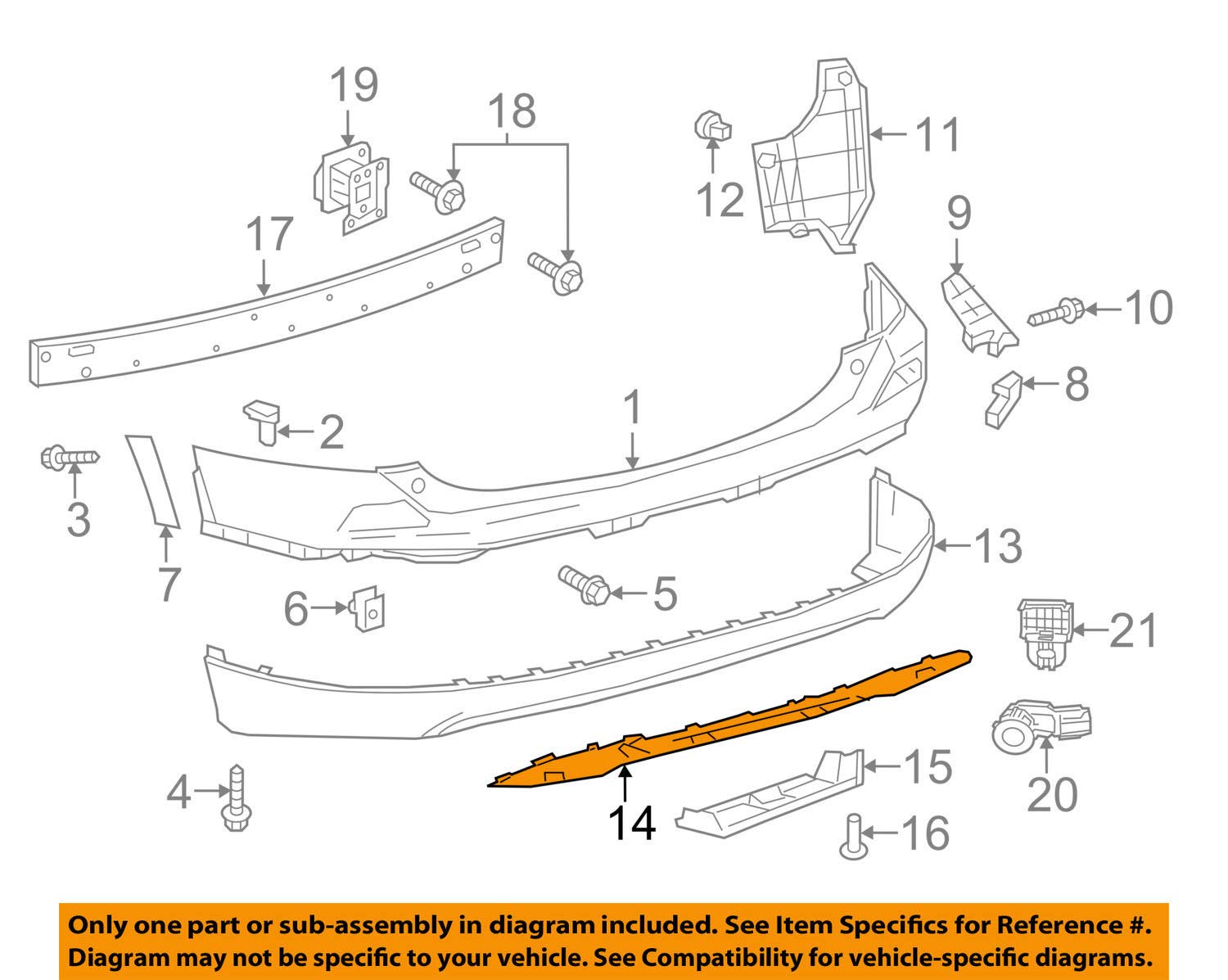 Amazon.com: Toyota Genuine Parts - Guard, Rr Bumper, Ct (52453-42900 ...