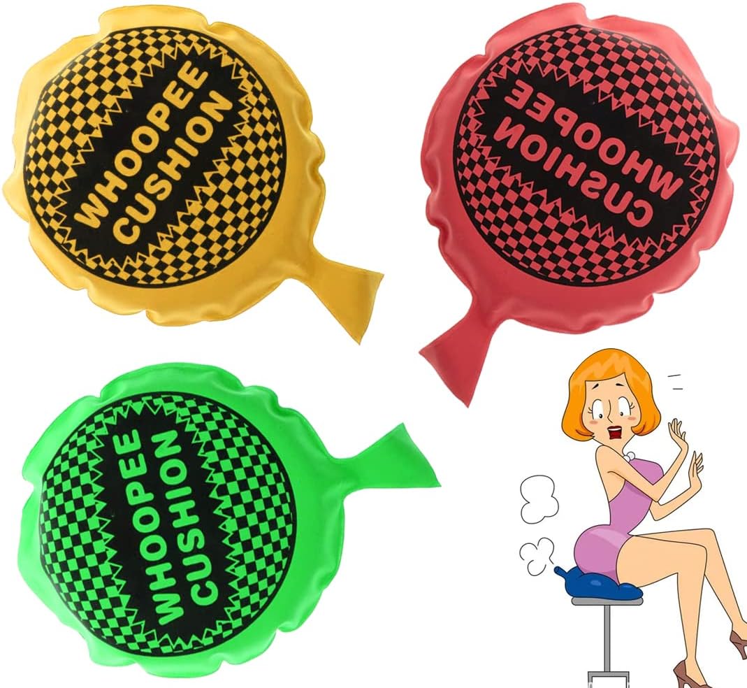 Whoopee Cushion, Novelty & Gag Toys, 3Pcs Whoopie Cushion, Tricky Prank ...