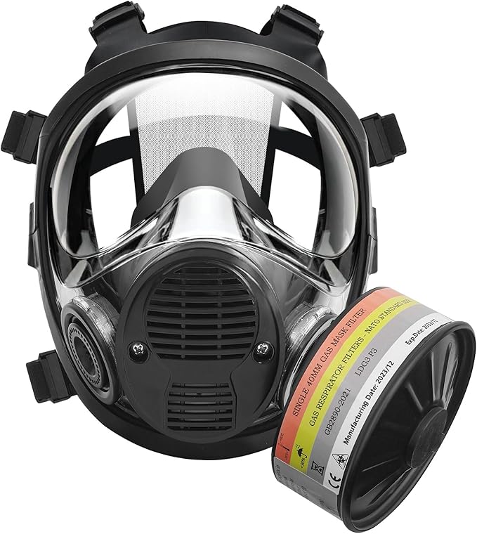 Amazon.com: Zekkip Full Face Gas Masks Survival Nuclear and Chemical ...