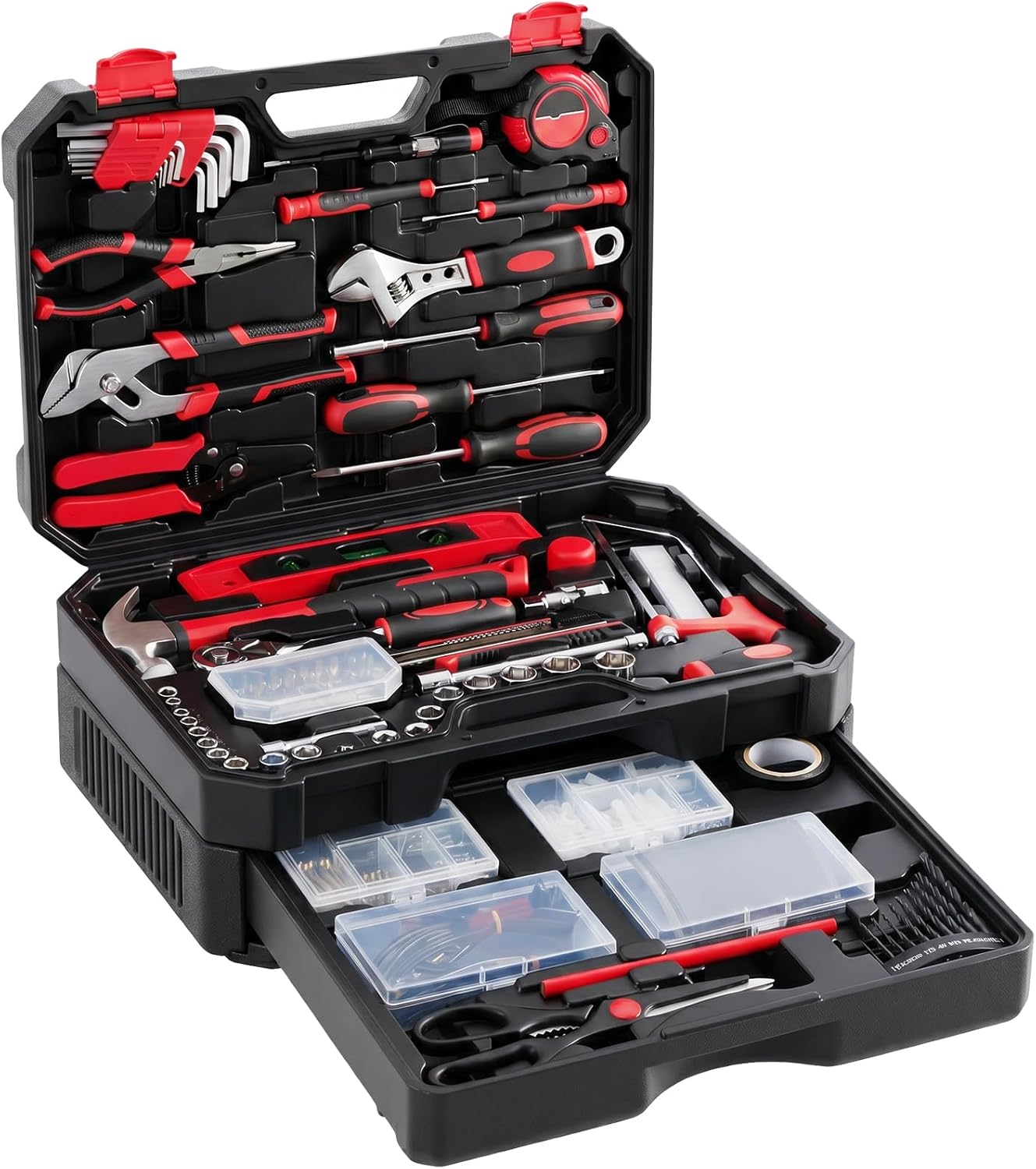 NEWBULIG 330-Piece Complete Tool Box Set, Durable Homeowners Tool Kit ...