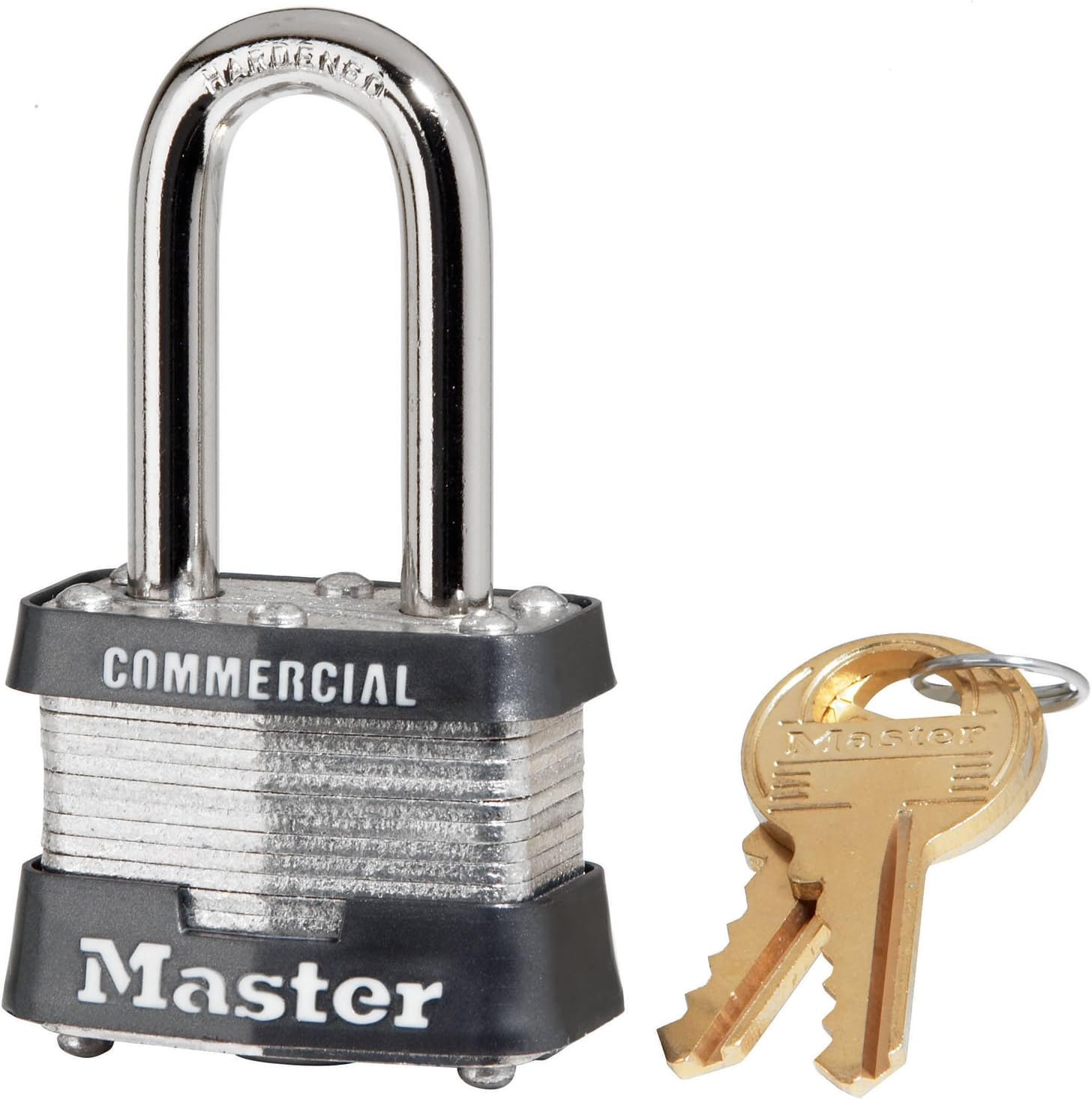 Master Lock 3KALF 0344#3 Long Shackle Laminated Padlock, 1-1/2 ...