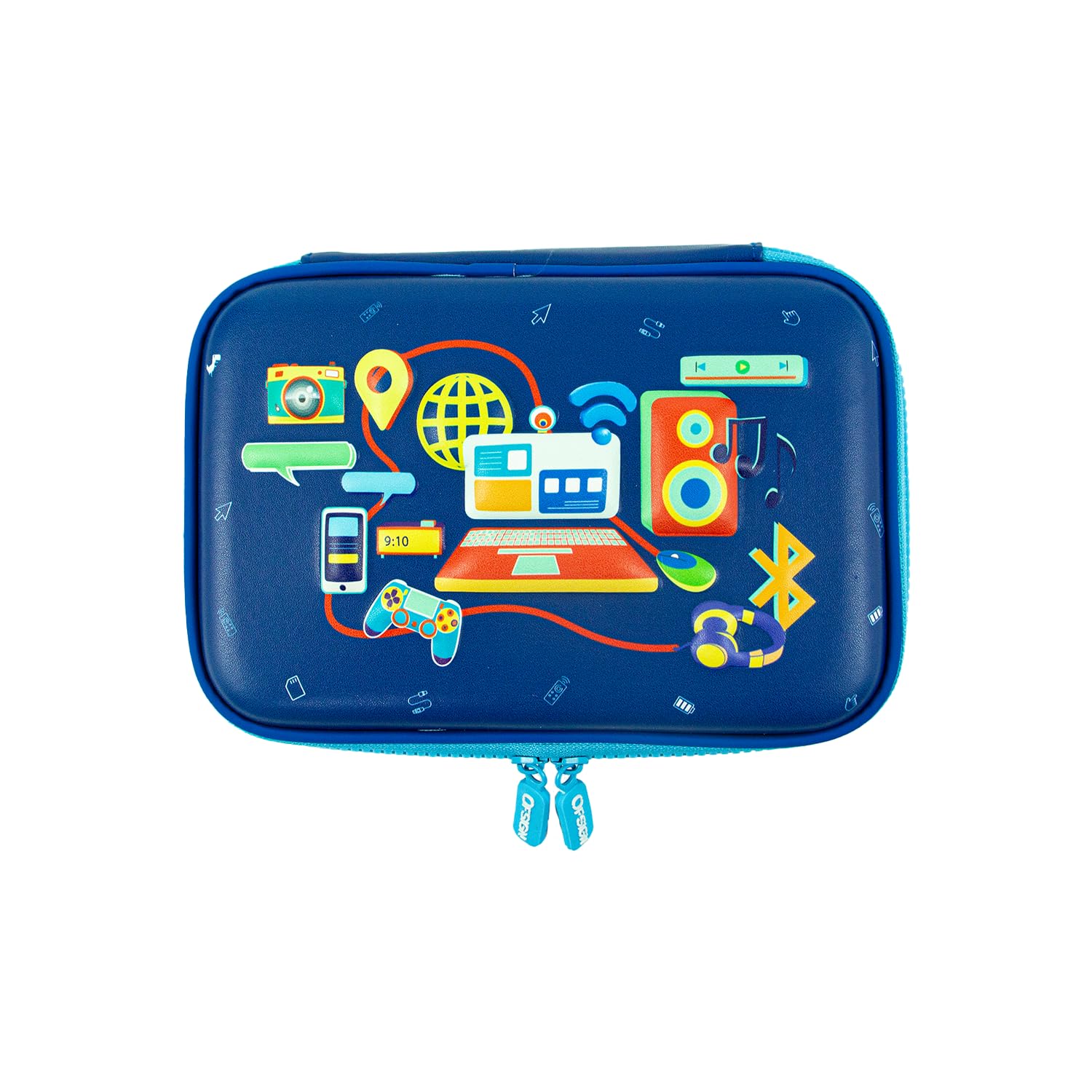 Buy Ofsign Embossed Pencil Box Boys Internet Art Design Pencil Pouch ...