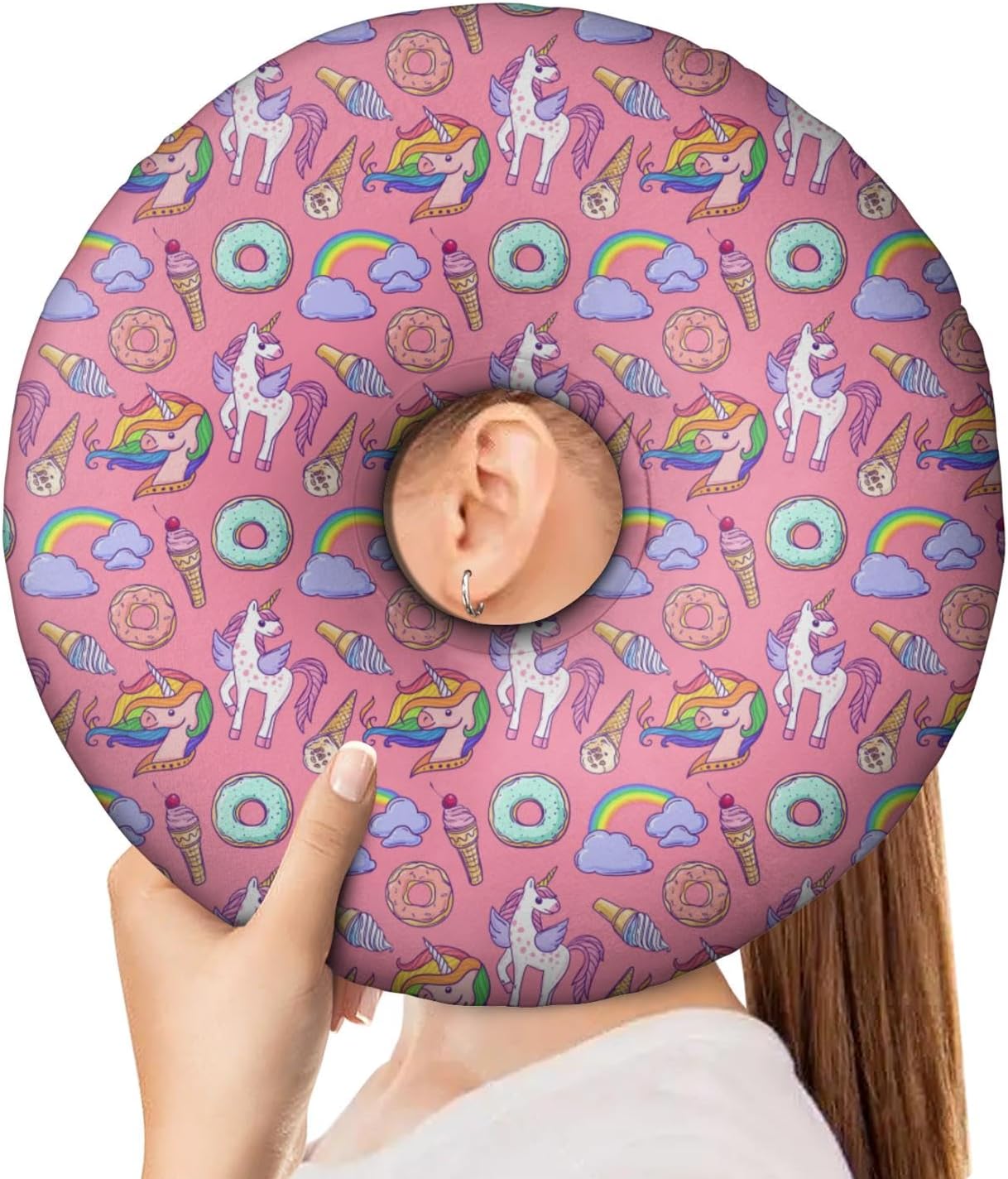 Amazon.com: FSSZMQSM Ear Piercing Pillow for Side Sleepers with Ear ...