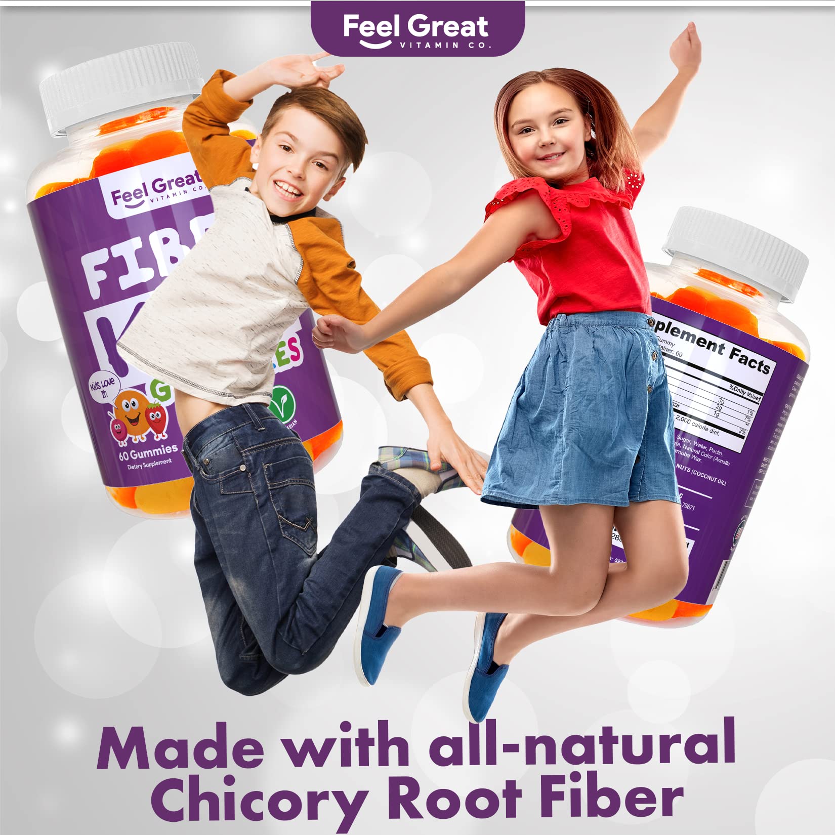 Snapklik.com : Feel Great Fiber Gummies For Kids Digestive Support ...