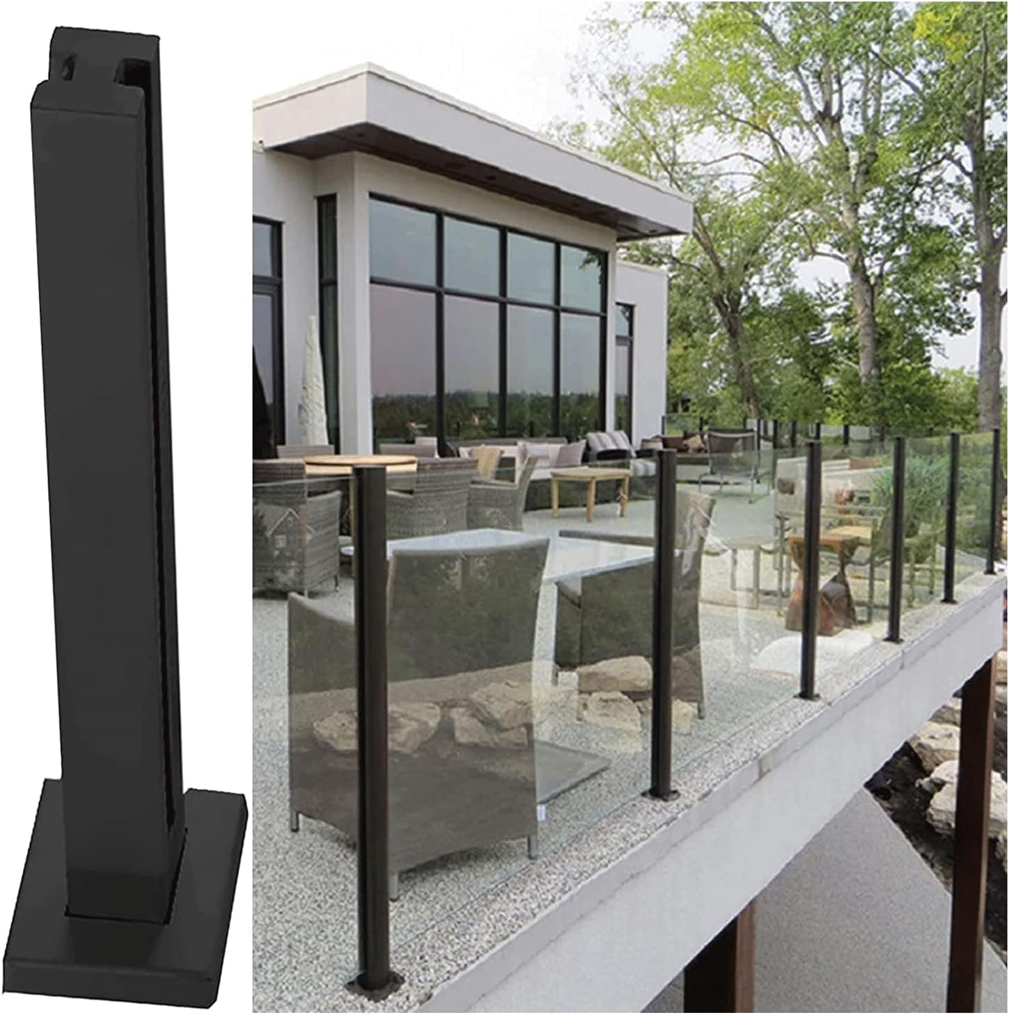 Railing Posts Stainless Steel Balustrade Posts Railing Column Glass ...