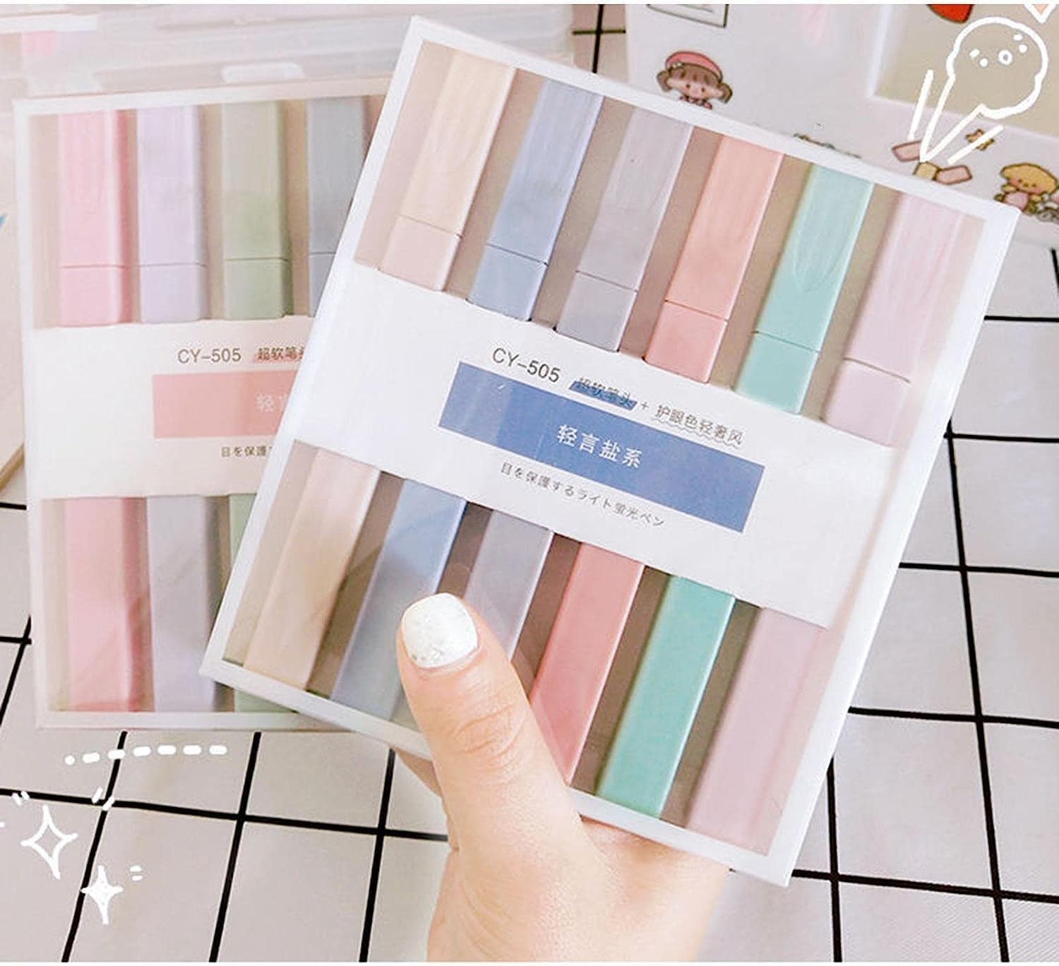 ARZOO 6 Pcs Aesthetic Cute Highlighters Bible Highlighters | Set Of 6 ...