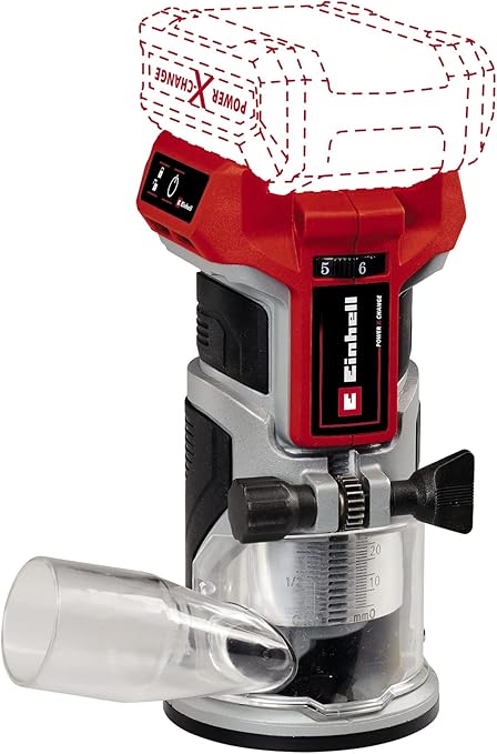 Einhell Power X-Change 18V Cordless Palm Router Tool - Brushless Motor ...