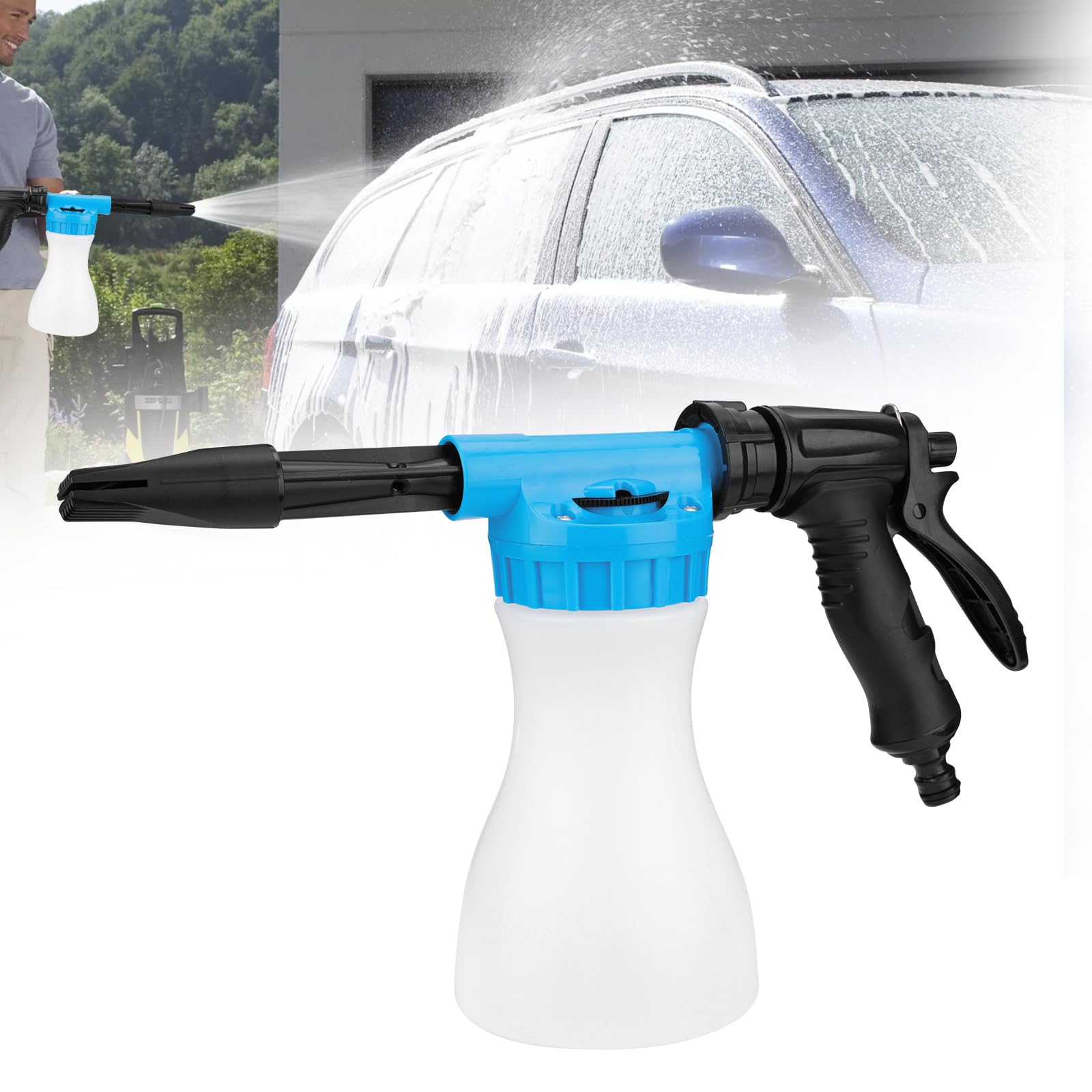 Snow Foam Sprayer, 900ML Large Capacity Snow Foam Gun Sprayer ...