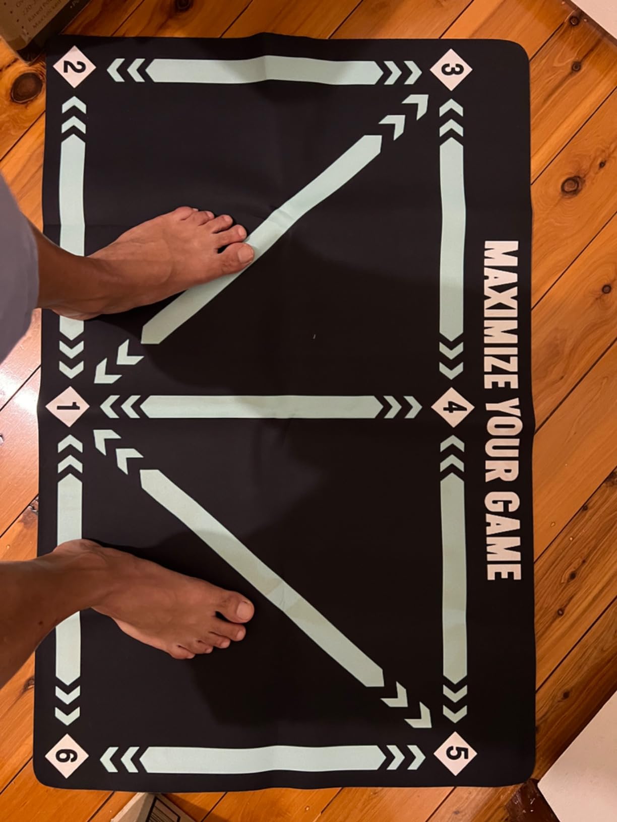 Football Footstep Training Mat, 90 x 60cm Soccer Training Mat, Agility ...