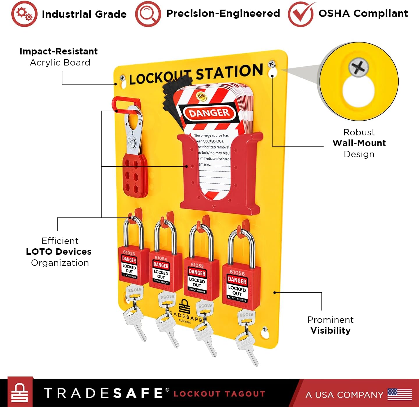 TRADESAFE Lockout Tagout Station - Complete Safety Sri Lanka | Ubuy