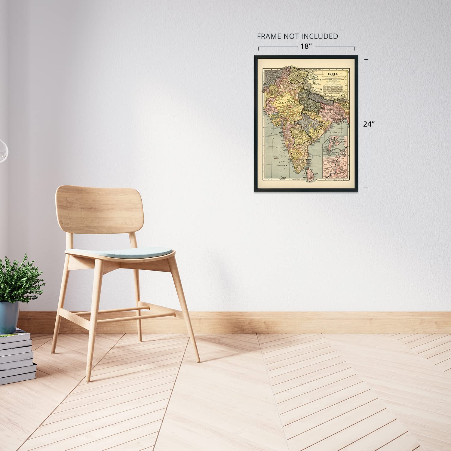Buy HISTORIX Vintage 1903 India Map Poster - 18x24 Inch Vintage Map of ...