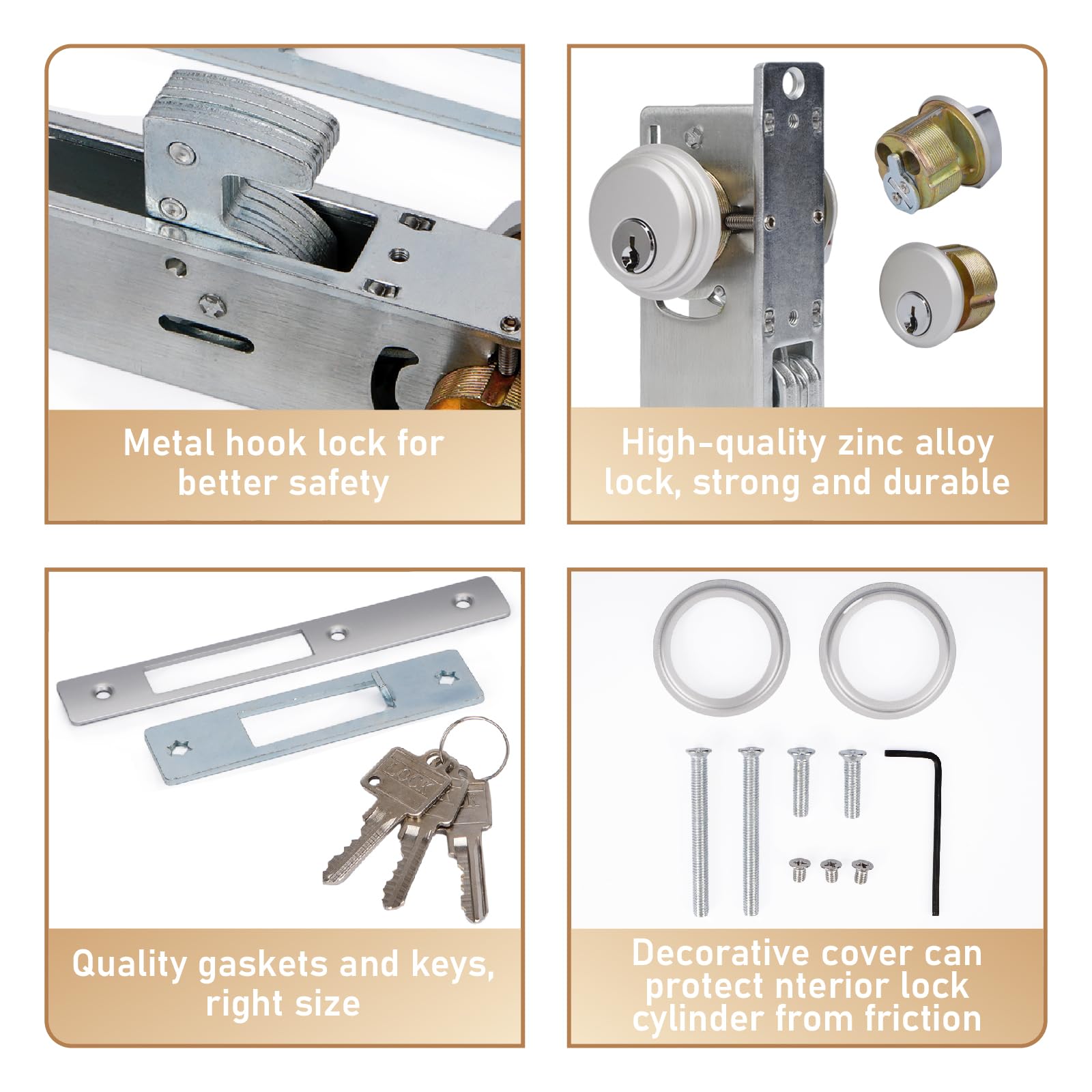 Snapklik.com : Mopam Storefront Door Lock Commercial Mortise Lock ...