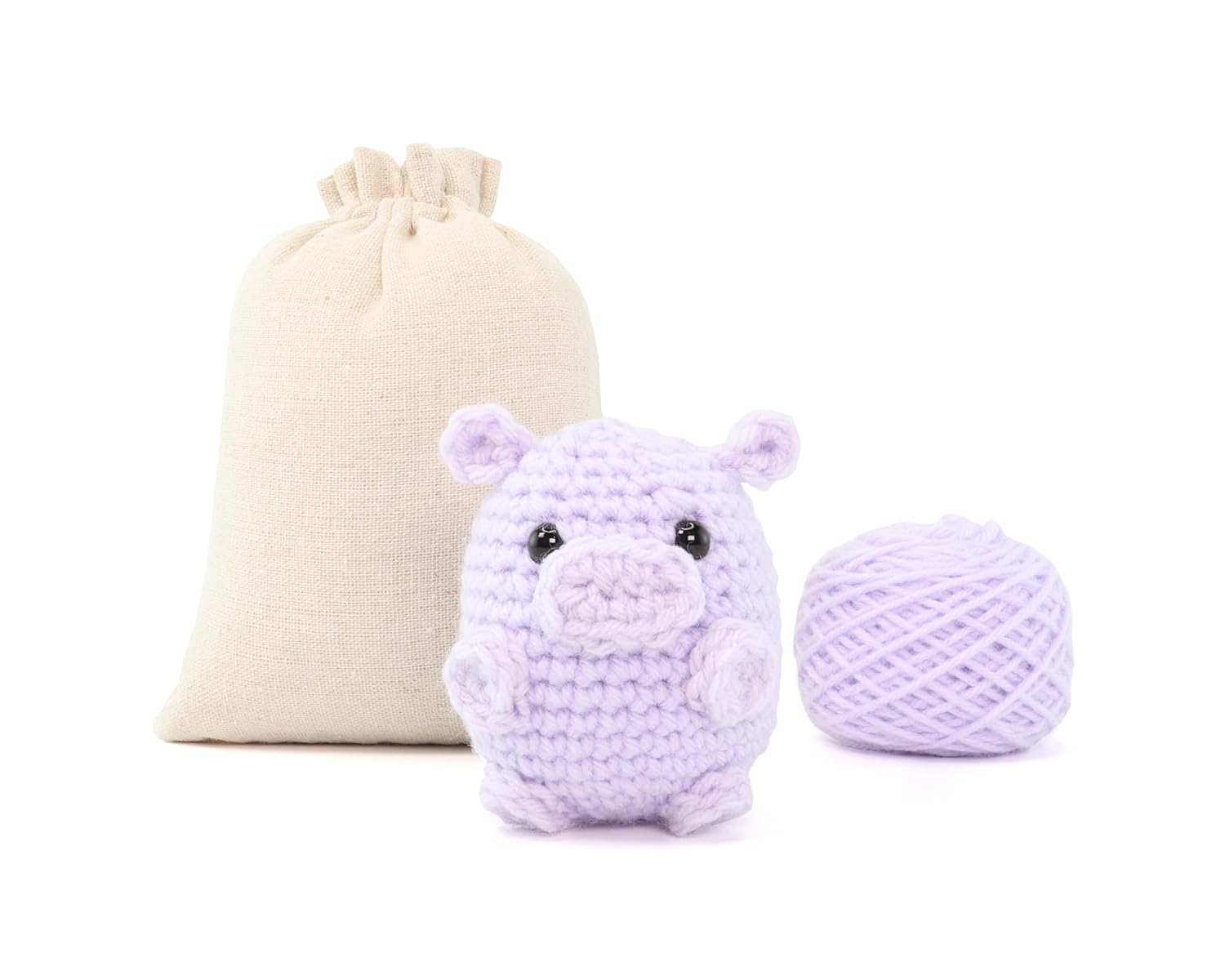 Amazon.com: Hannah The Hippo Crochet Kit - Crochet Animals Kit ...