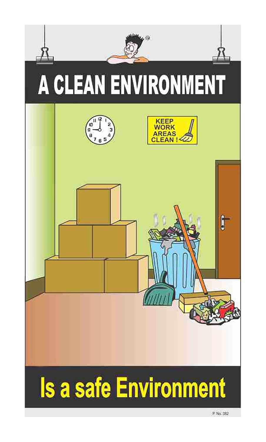 Posterkart Office Poster - Clean Environment, 66 cm x 36 cm x 1 cm ...