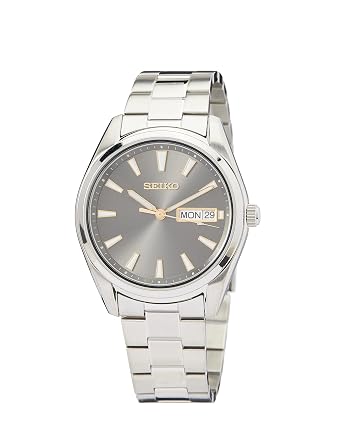 SEIKO Stainless Steel Analog Grey Dial Men Watch-Sur343P1, Bandcolor ...