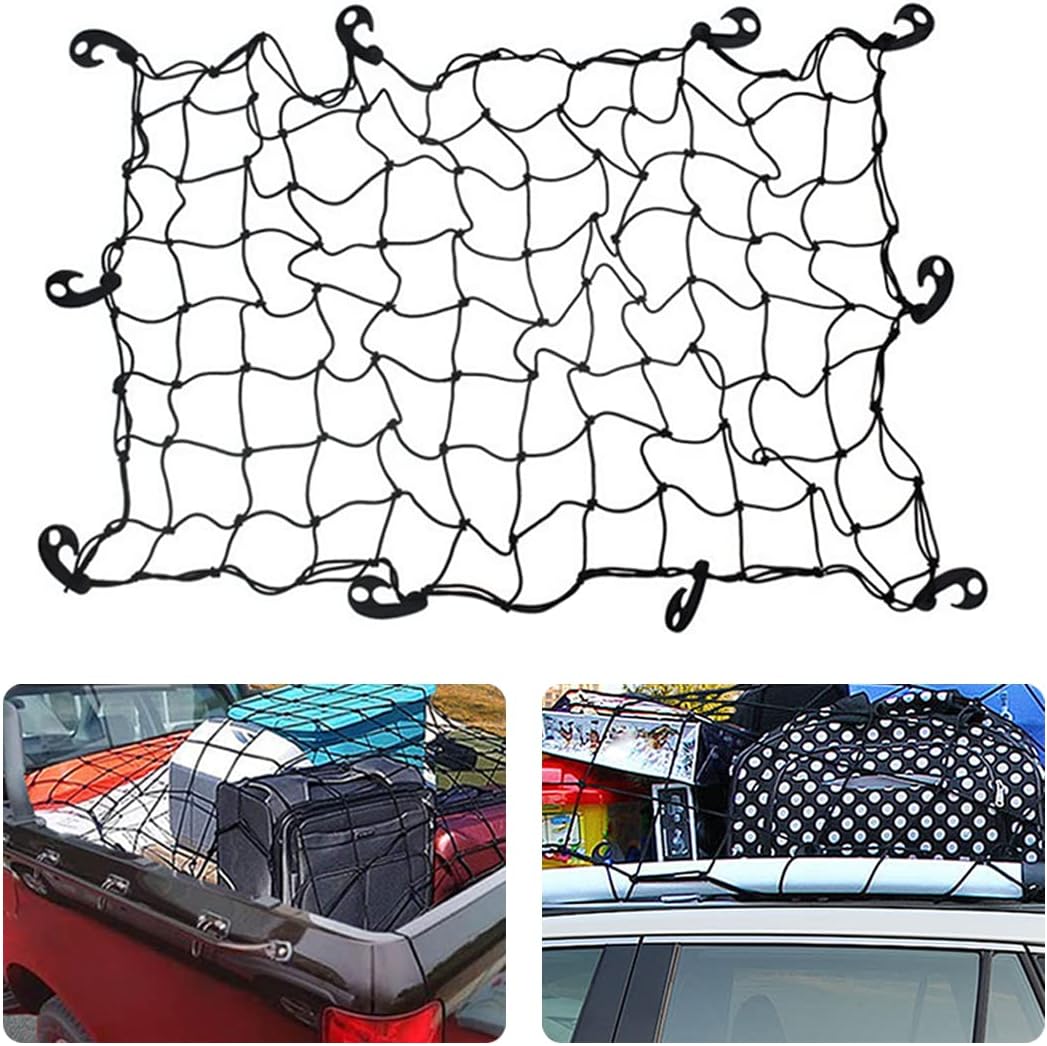 Amazon.com: AUCELI Car Cargo Net, 47" x 31.5" Bungee Cargo Net for Roof ...