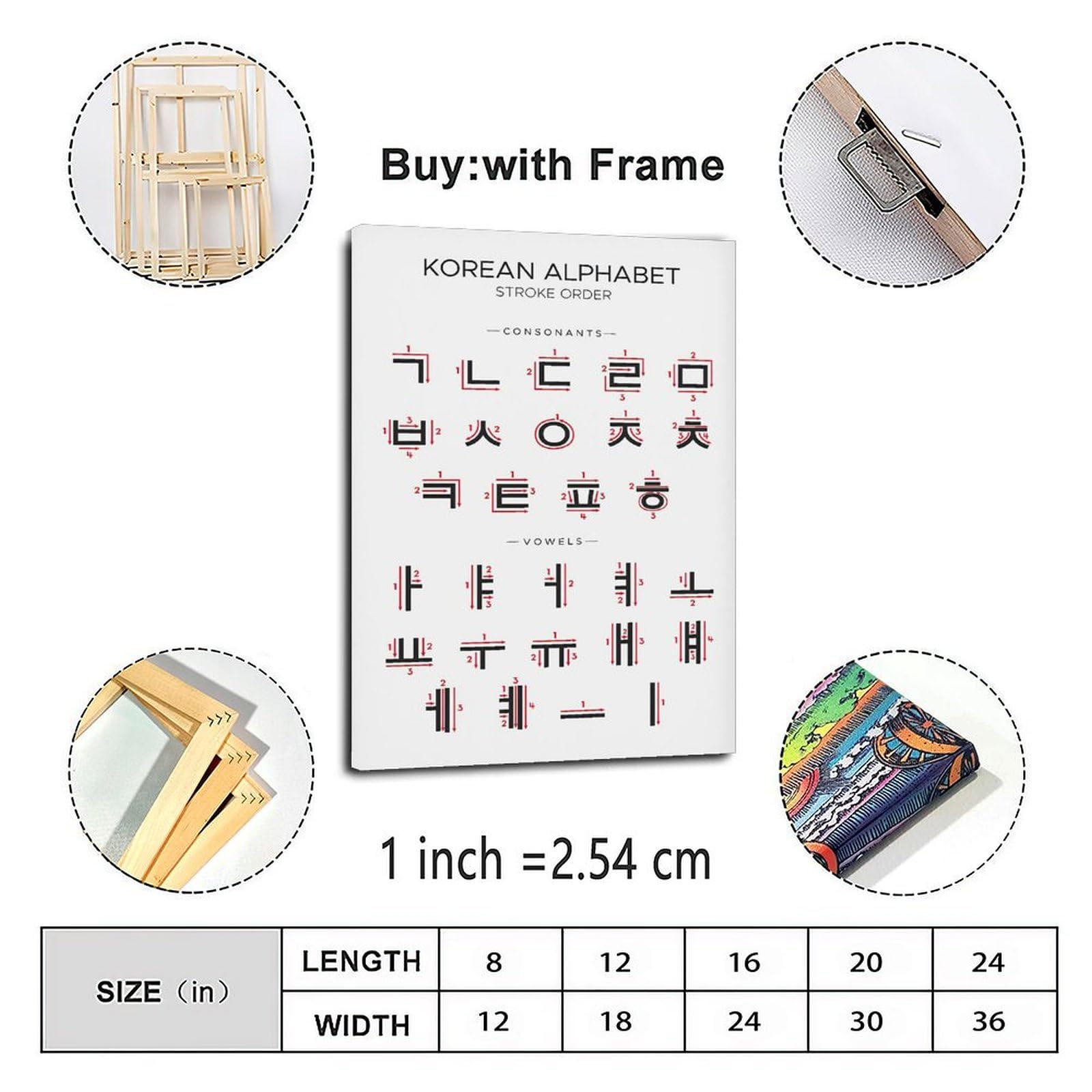 Hangul Stroke Order Chart