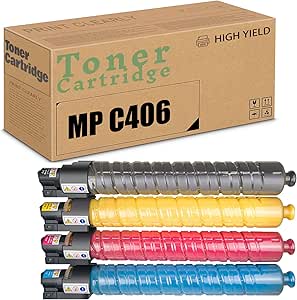 Amazon.com: VENYAA Compatible Toner Cartridge MPC406 Replacement for Ricoh 842091 842092 842093 ...