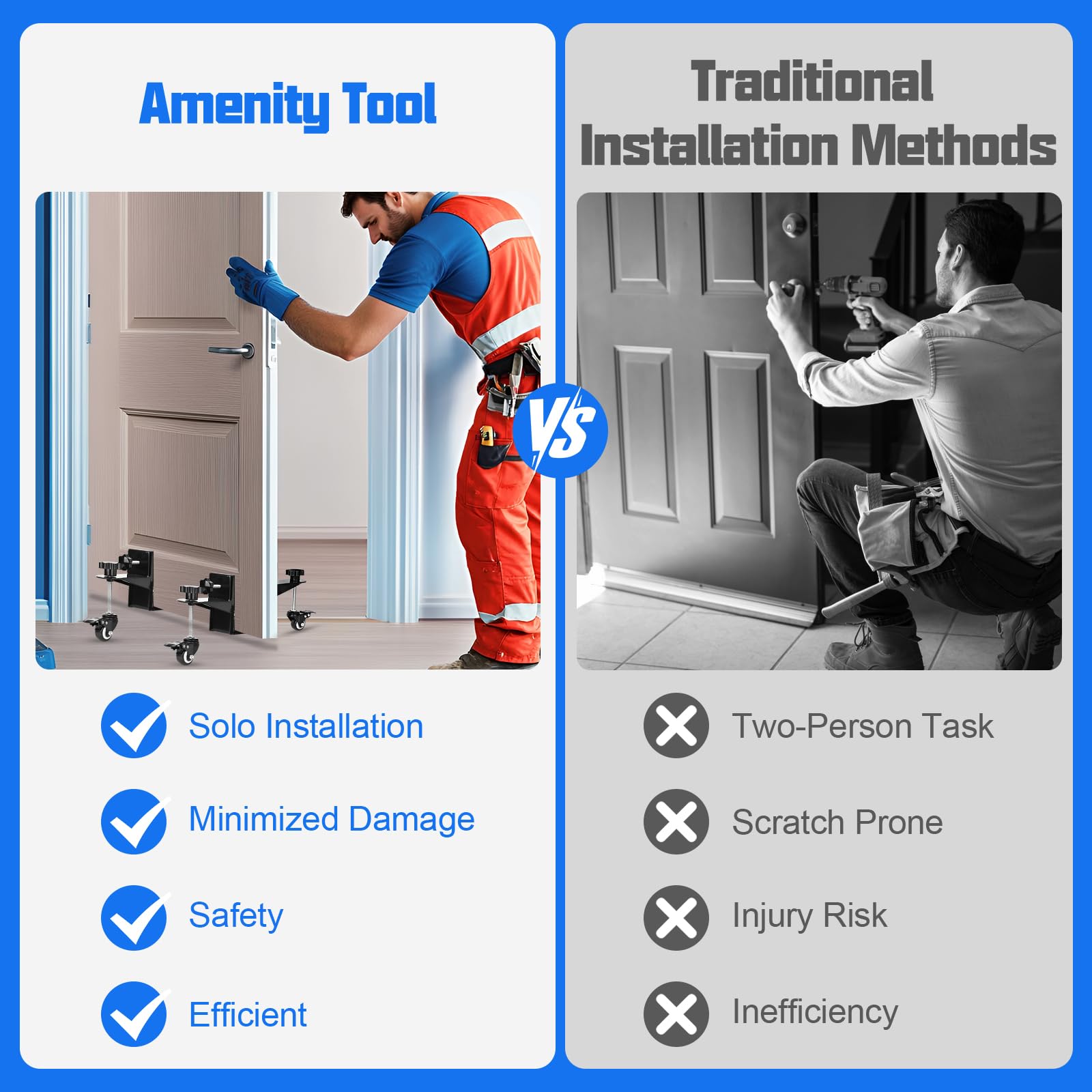 Snapklik.com : Heavy-Duty Door Installation Tools, Door Installation ...