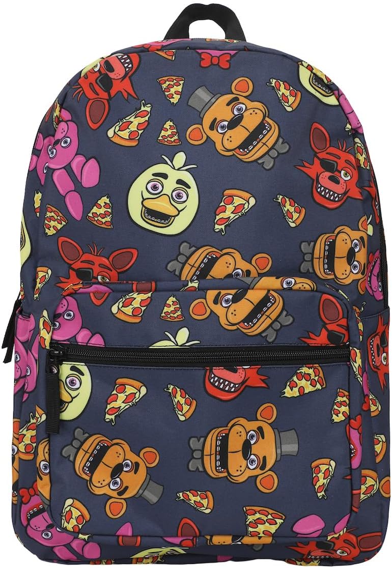 Five Nights At Freddy’s Characters School Backpack FNAF Chica Foxy ...